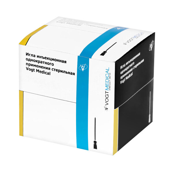 Игла инъекционная 30G 0,30 х 13 мм 100 шт Vogt Medical