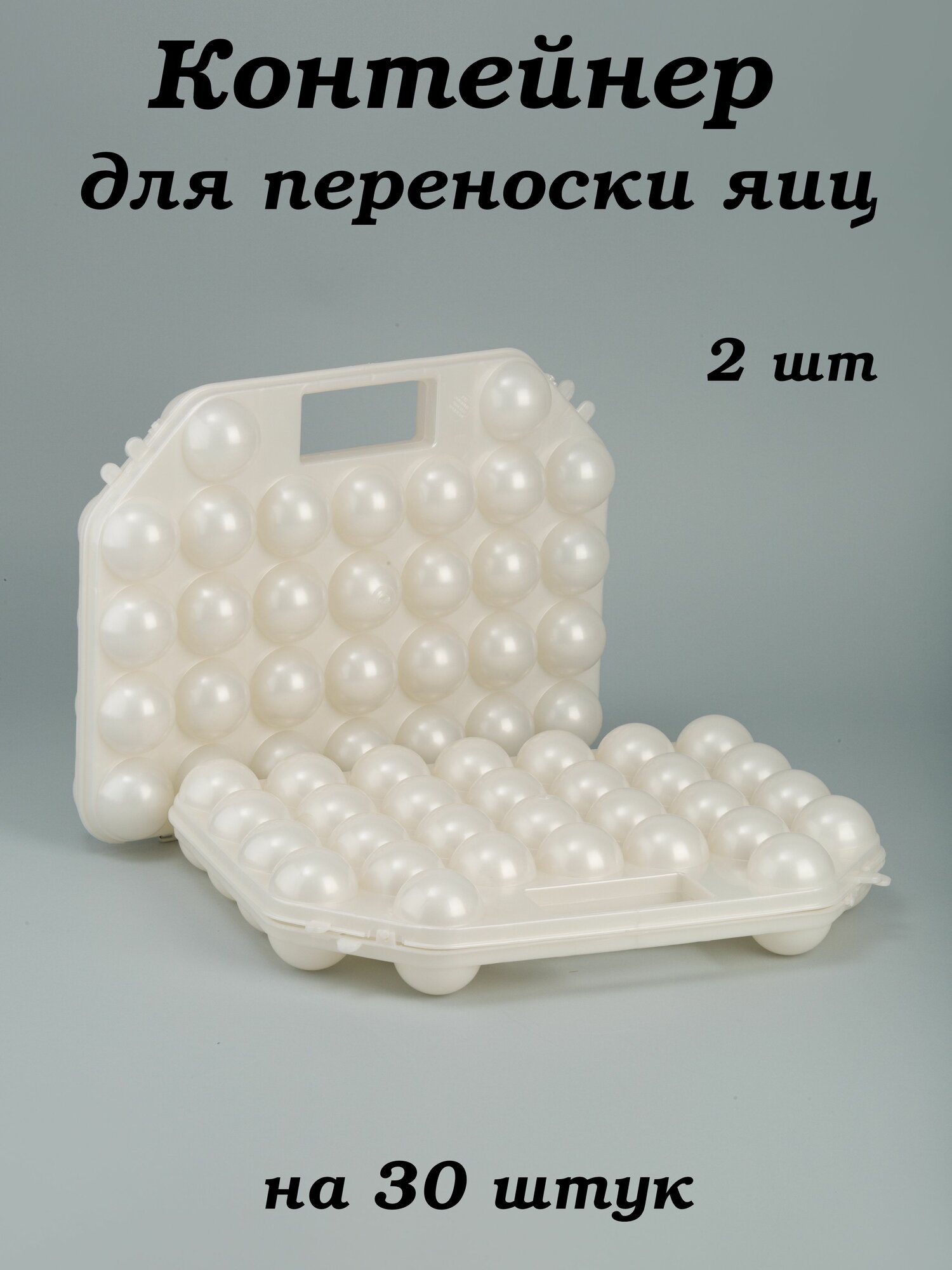 Форма, Контейнер для хранения и переноски яиц, на 30 шт 2 шт