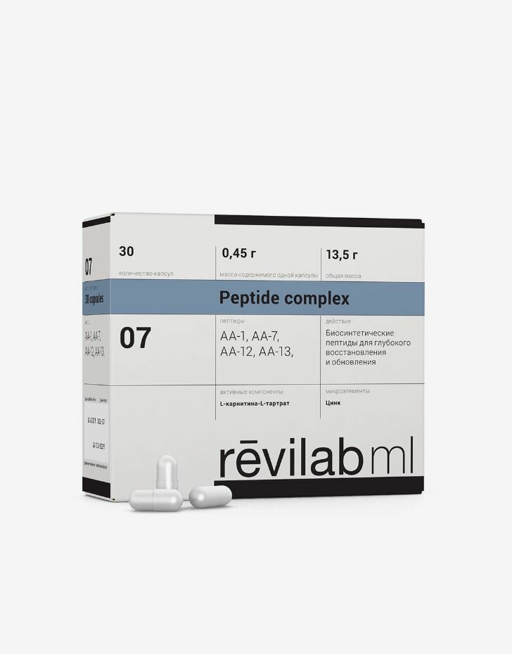 Revilab ML 07 для мужского организма, пептиды 30 капсул