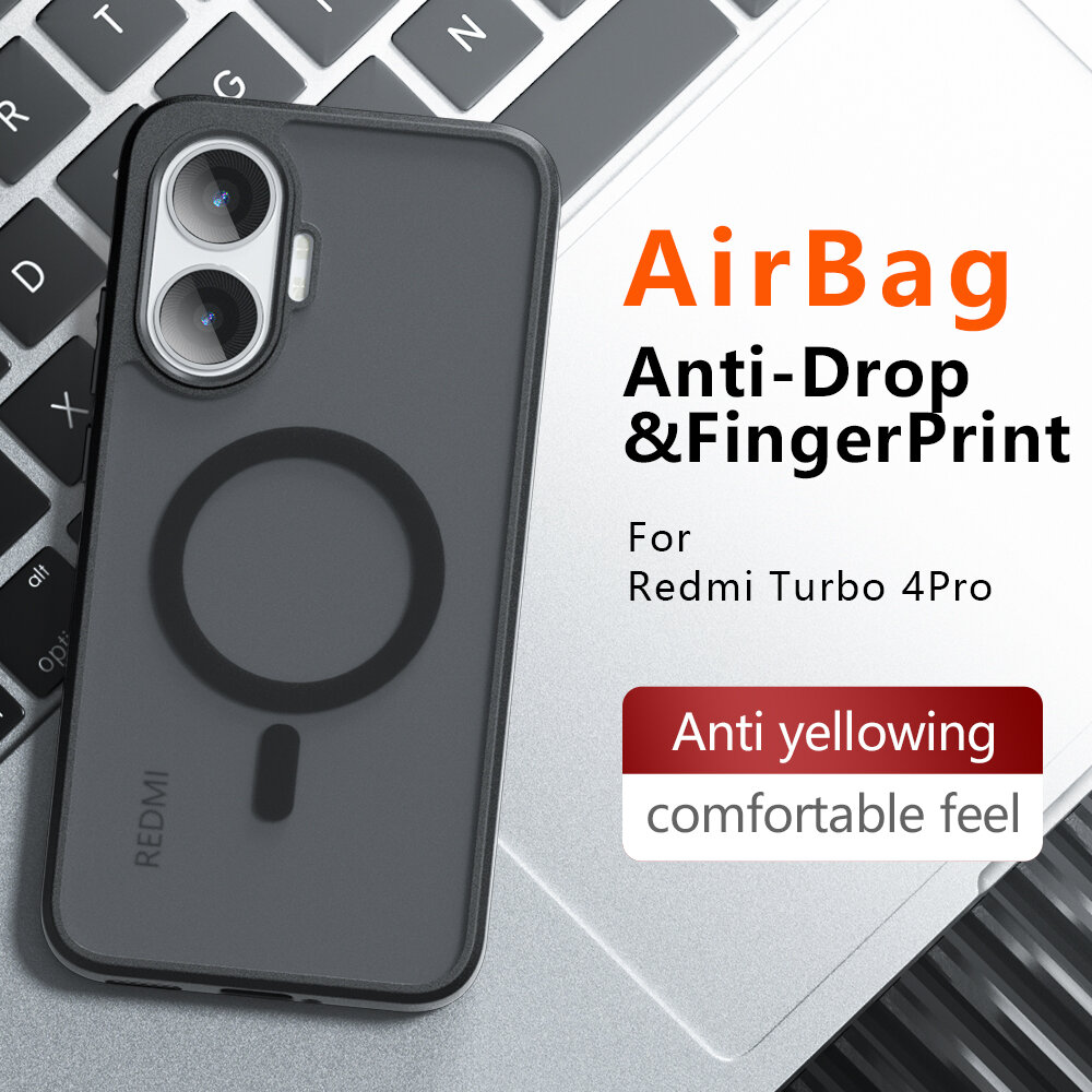 Подходит для Poco F7/Redmi Turbo 4 Pro/Поко F7 Чехол для смартфона, подставка, полупрозрачный,360° Полная защита, накладка, поликарбонат (PC), MagSafe, защита камеры, ударопрочный, усиленные углы, Xiaomi,