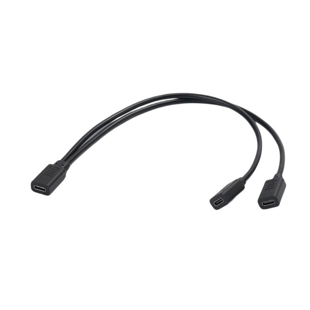 USB C Splitter Двойной USB C Женский Адаптер Для Зарядки USB Женский к Женскому Двойной USB C Порт Концентратор Адаптер Разделения Питания