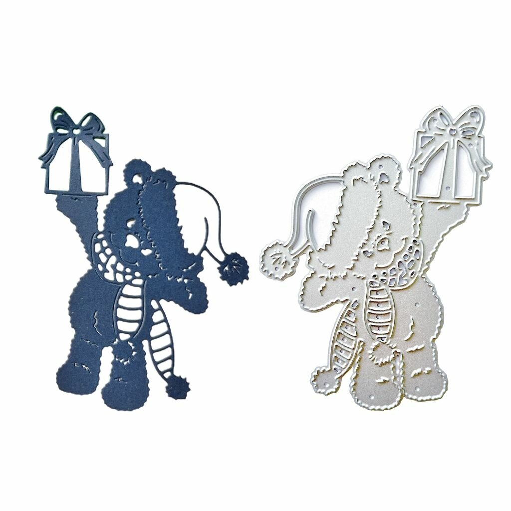 Металлические шаблоны для скрапбукинга "Медведь"