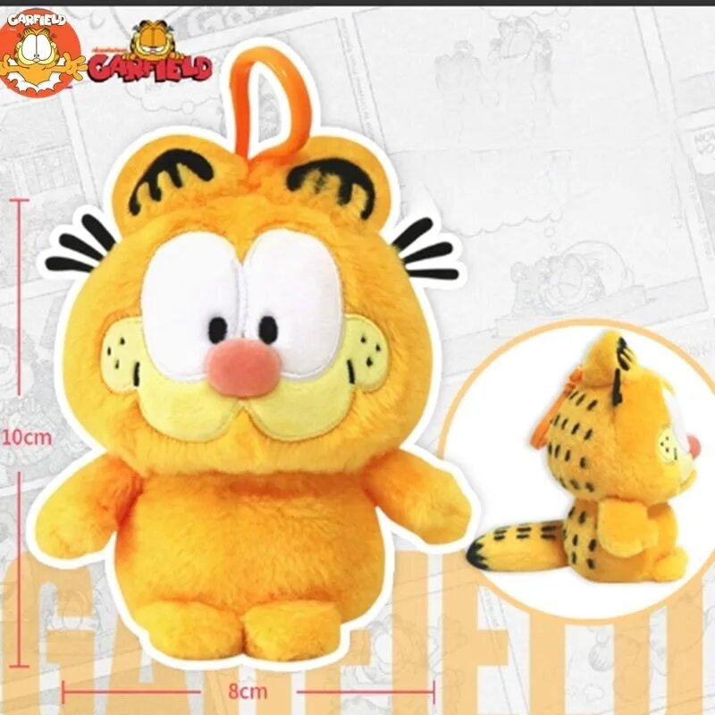8-стиль GARFIELD, оригинальная милая плюшевая игрушка, мягкая кукла с котом, мультяшный плюшевый брелок, подвеска для мальчиков и девочек, подарок на день рождения