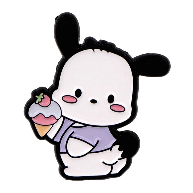 Милая эмалированная булавка в виде лягушки, кавайная брошь в стиле аниме, булавки для лацканов сосны, значок на рюкзак, аксессуары для одежды, ювелирные изделия с животными, подарки для девочек