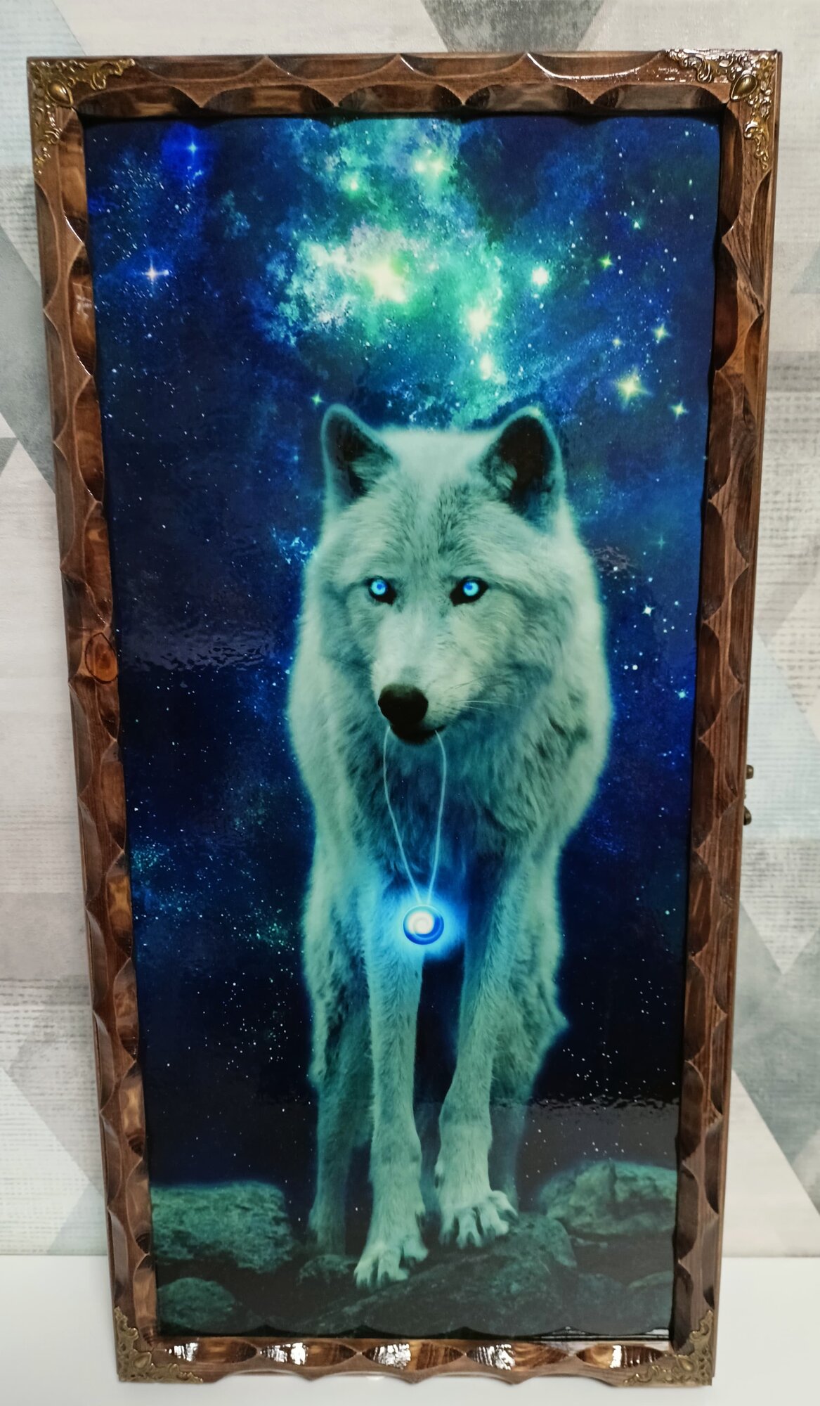 Нарды "Волк с амулетом"