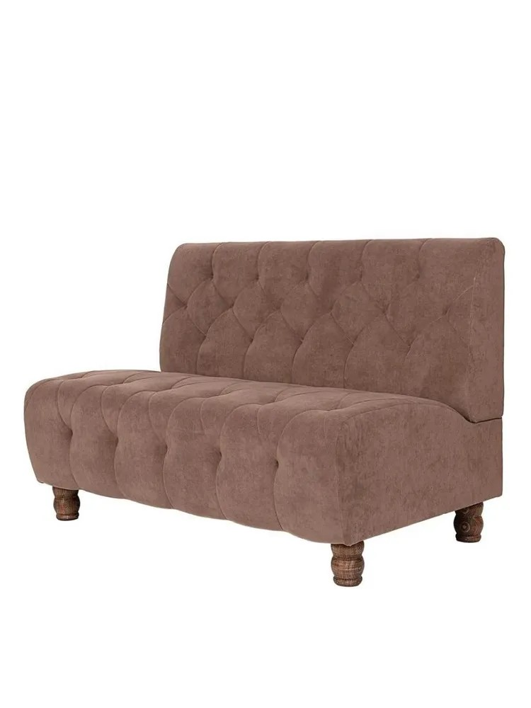 Диван прямой модуль 120х74х86 см, нераскладной, коричневый велюр