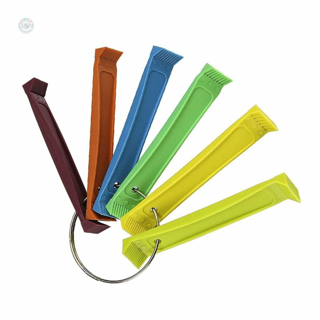 Набор пластиковых гребней для выпрямления пластин кондиционера и радиатора, универсальный инструмент для чистки и восстановления ребер конденсатора, комплект из 6 цветных расчесок для бытовой техники