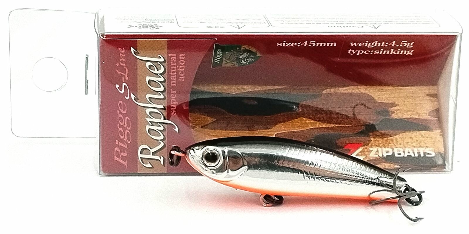 Воблер ZipBaits Rigge Raphael 45S (45мм, 4,5гр, тонущий) - #840