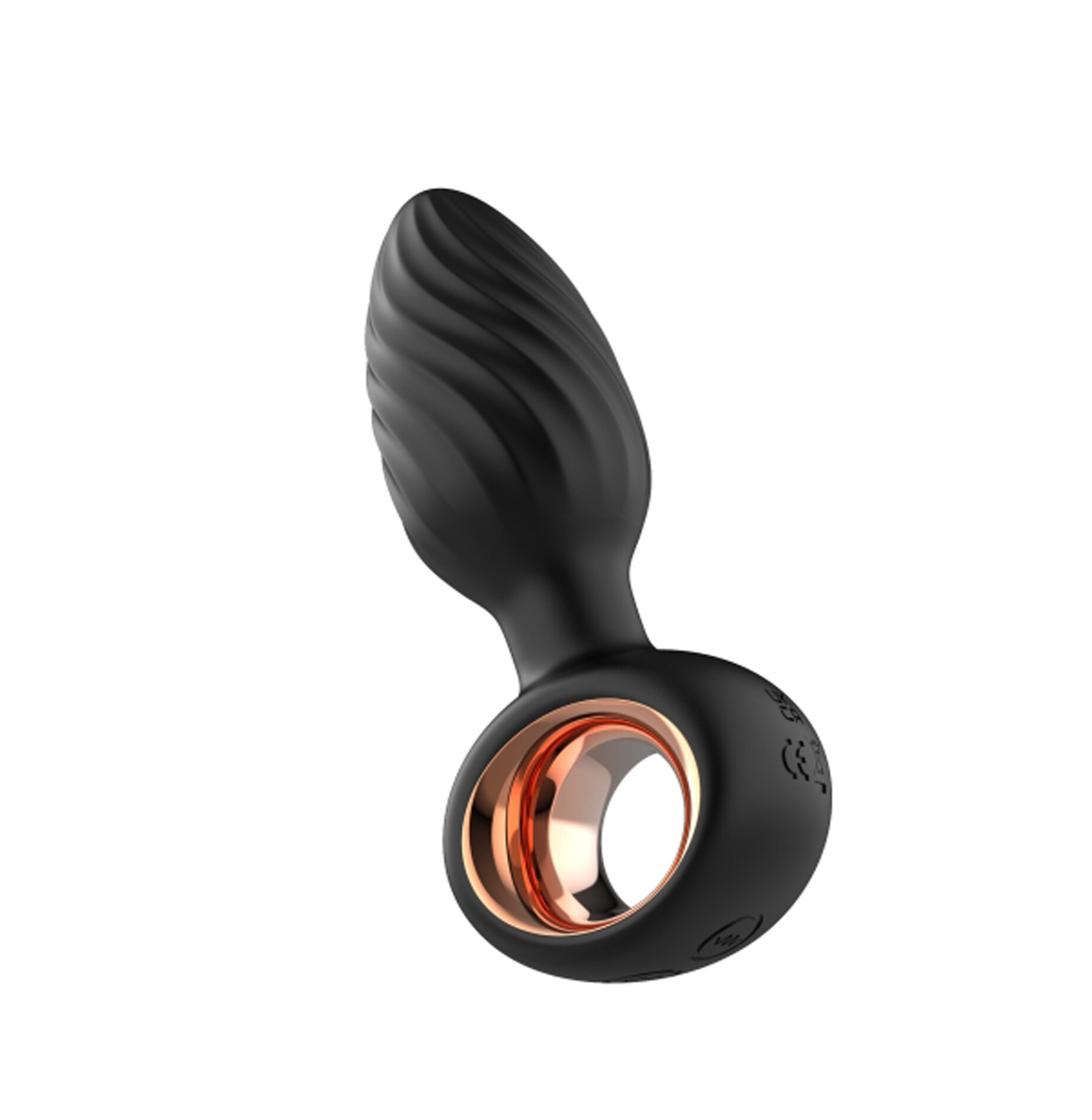 Анальная пробка с вибрацией и вращением Secwell, с пультом ДУ (10.9, Ø 3.5 см)