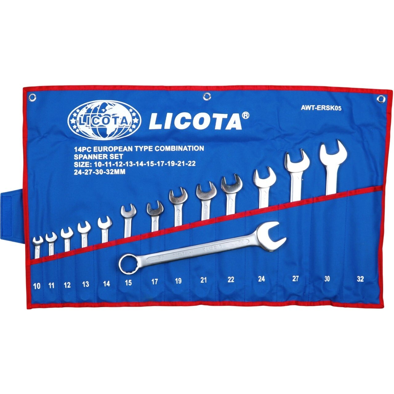 Licota AWT-ERSK05 Набор ключей комбинированных 14 предметов 10-32 мм