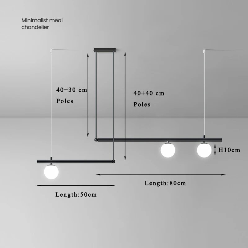 Люстра FUMI LIGHTING FM89150-65 чёрная 3/4 света, cool white 6000K, 3-light chandelier