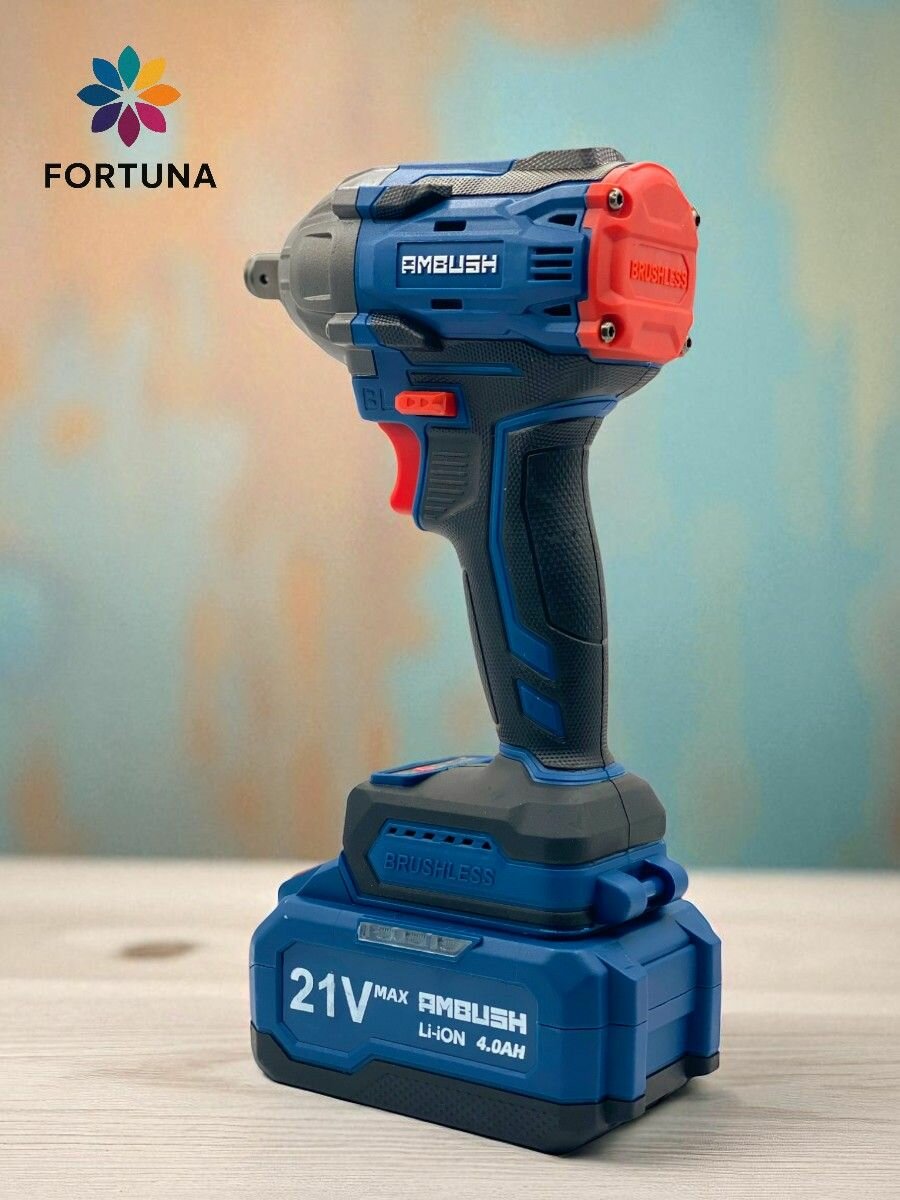 Гайковерт аккумуляторный ударный Ambush, 2400 об/мин 3200 уд/мин