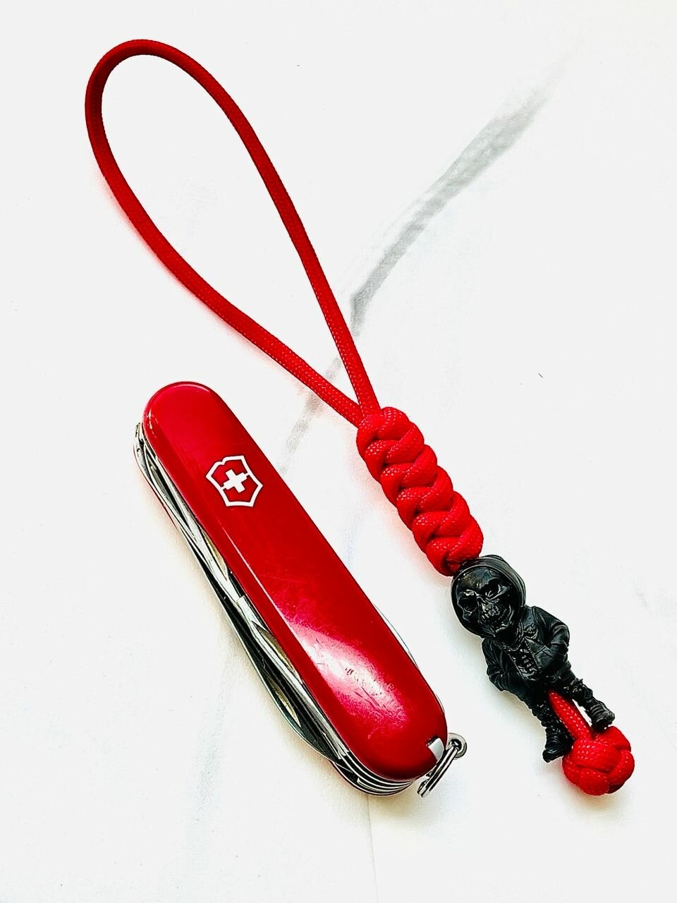 Темляк брелок для ножа "Пацан Скелет"