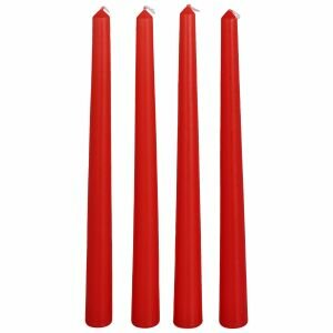 Свеча Античная, 4 шт, НТС, подвес, красная