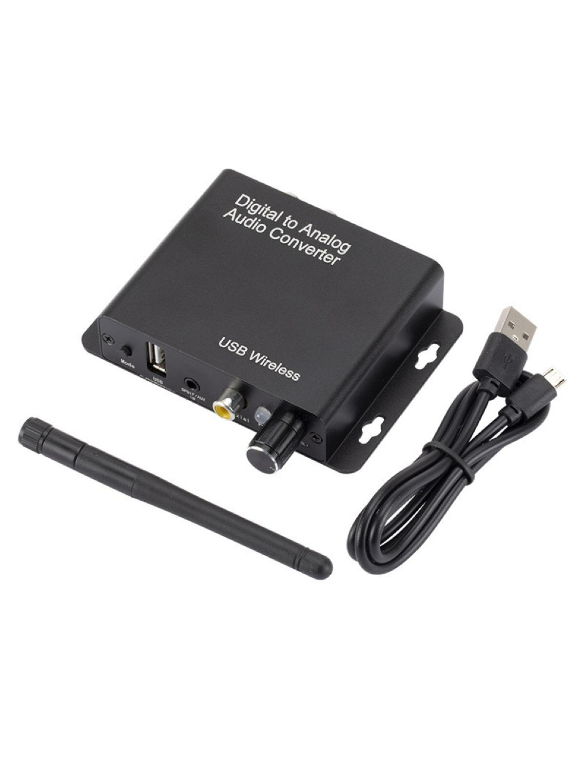 Wireless Audio Converter Bluetooth-compatible5.0 Receiver Digital To Analog Optical Fiber Coaxial Adapter