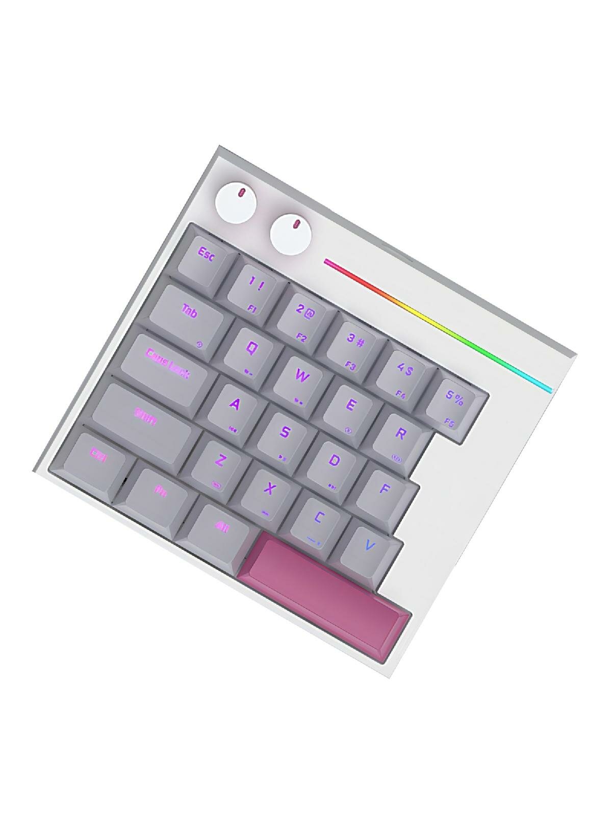 Mechanical Keyboard Hot Swappable Gaming Keyboard Backlit Magnetic Switches Keyboard One-handed Keyboard for Gaming