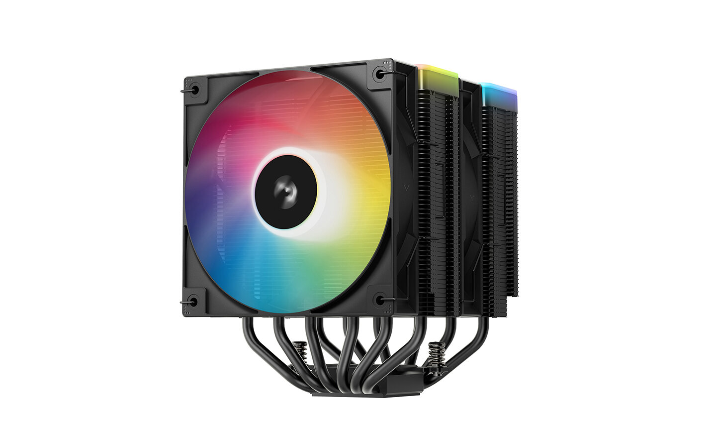 Deepcool Кулер для процессора Socket115x/1200/1700/1851/AM4/AM5 Deepcool AG620 BK ARGB V2 R-AG620-BKAMMN-GJD, подсветка (ret)