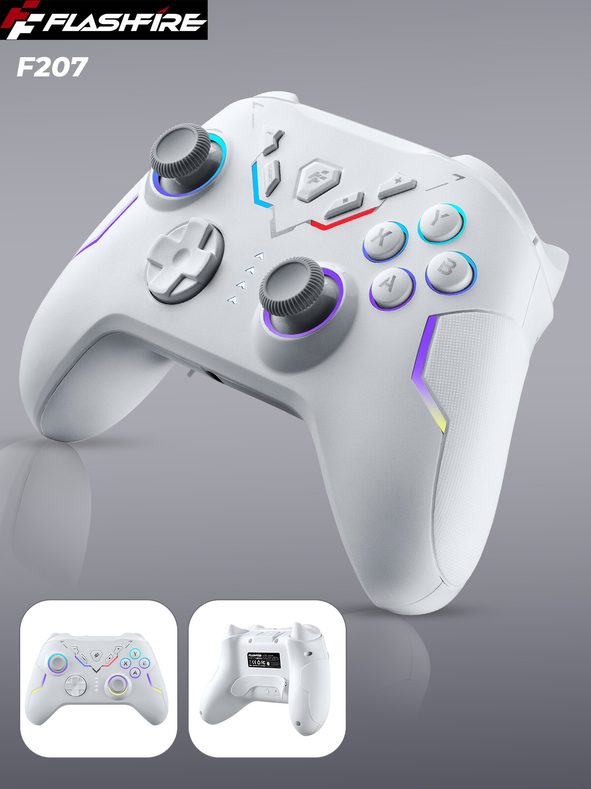 Геймпад FLASHFIRE F207, для Nintendo Switch, ПК, iOS, Android, 2 вида подключения: беспроводное (ПК), проводное