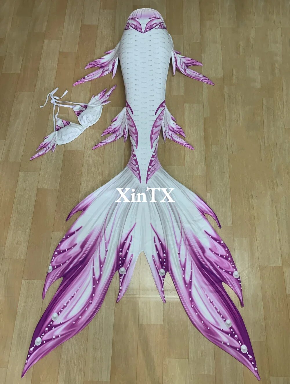 Костюм русалки XL, хвост с ластами, комплект