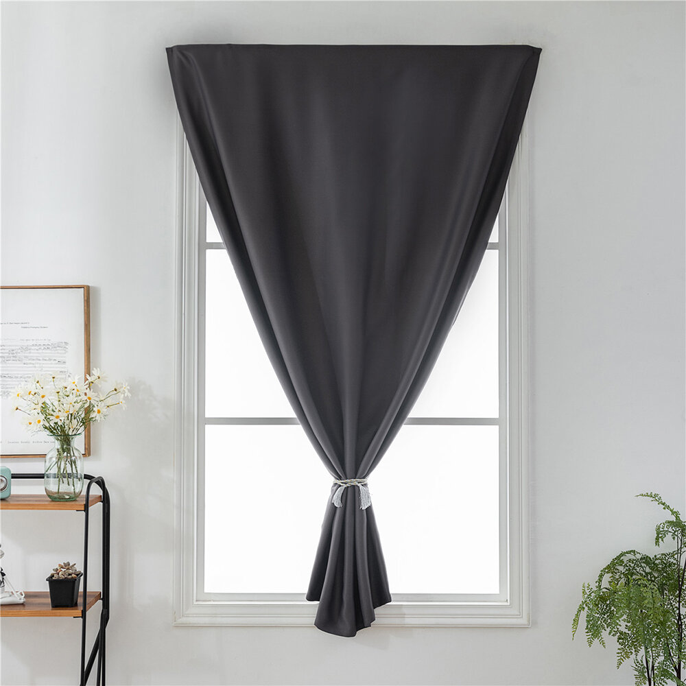 1 шт. занавеска Aoresac Home Simple Solid Color Blackout двусторонняя липучка занавеска ткань для украшения дома для гостиной спальни