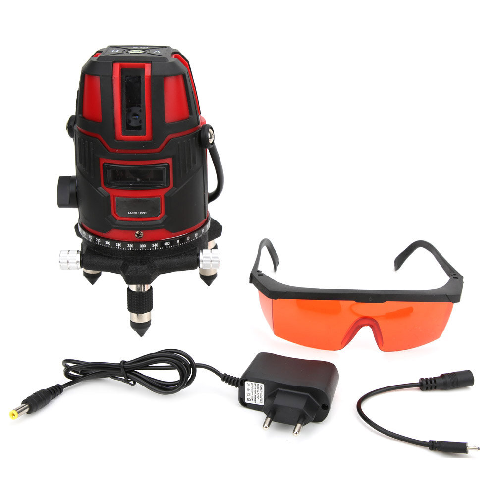 5-линейный инфракрасный лазерный нивелир с автоматическим уровнем