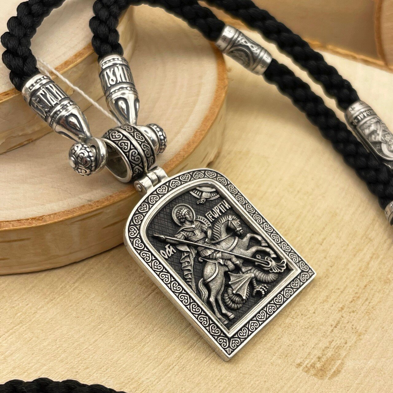 Комплект украшений, серебро, 925 проба, оксидирование, чернение