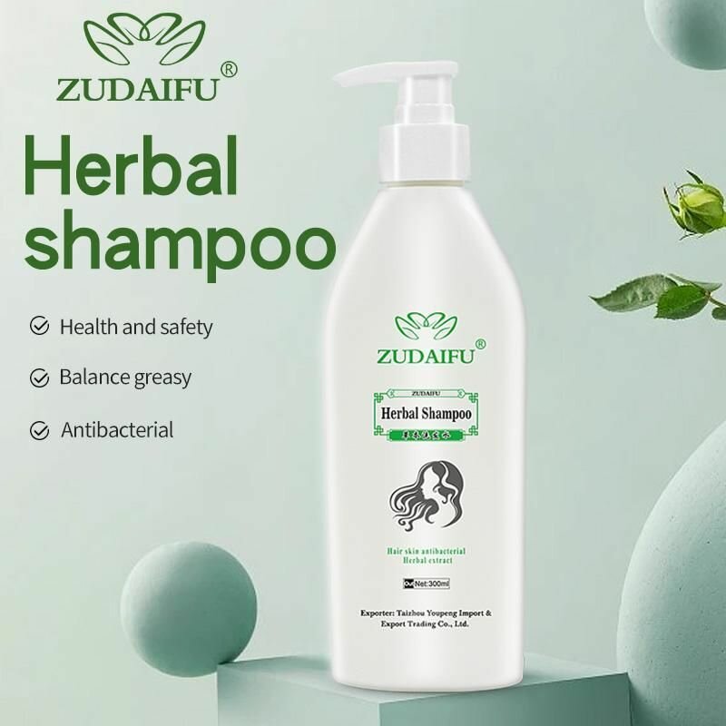 ZUDAIFU шампунь: против перхоти, успокаивающий зуд, защита волос, 300 мл, против выпадения волос питательный для кожи головы 1 шт.