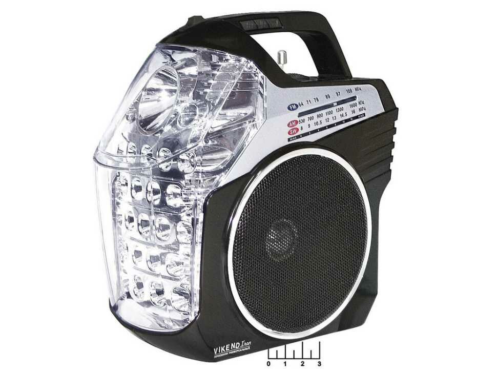 Радиоприемник Vikend Iron USB/SD + фонарь