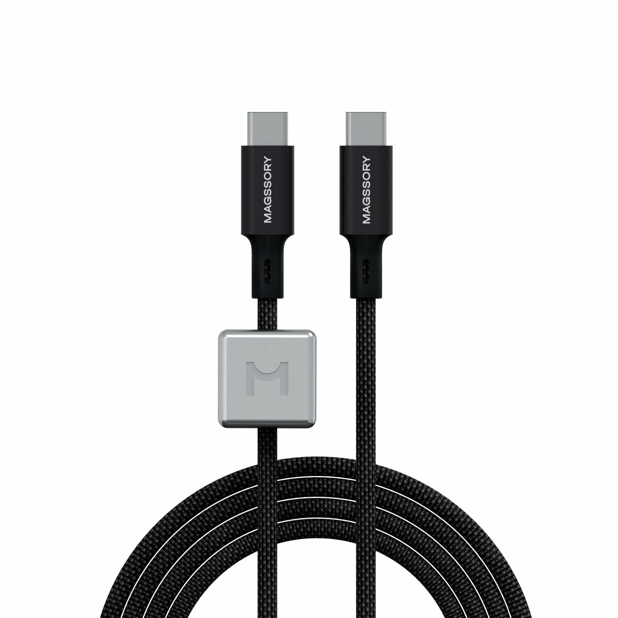 Магнитный кабель Magssory CBL031, с утяжелителем, USB-C, версия интерфейса Quick Charge, 2.4 м