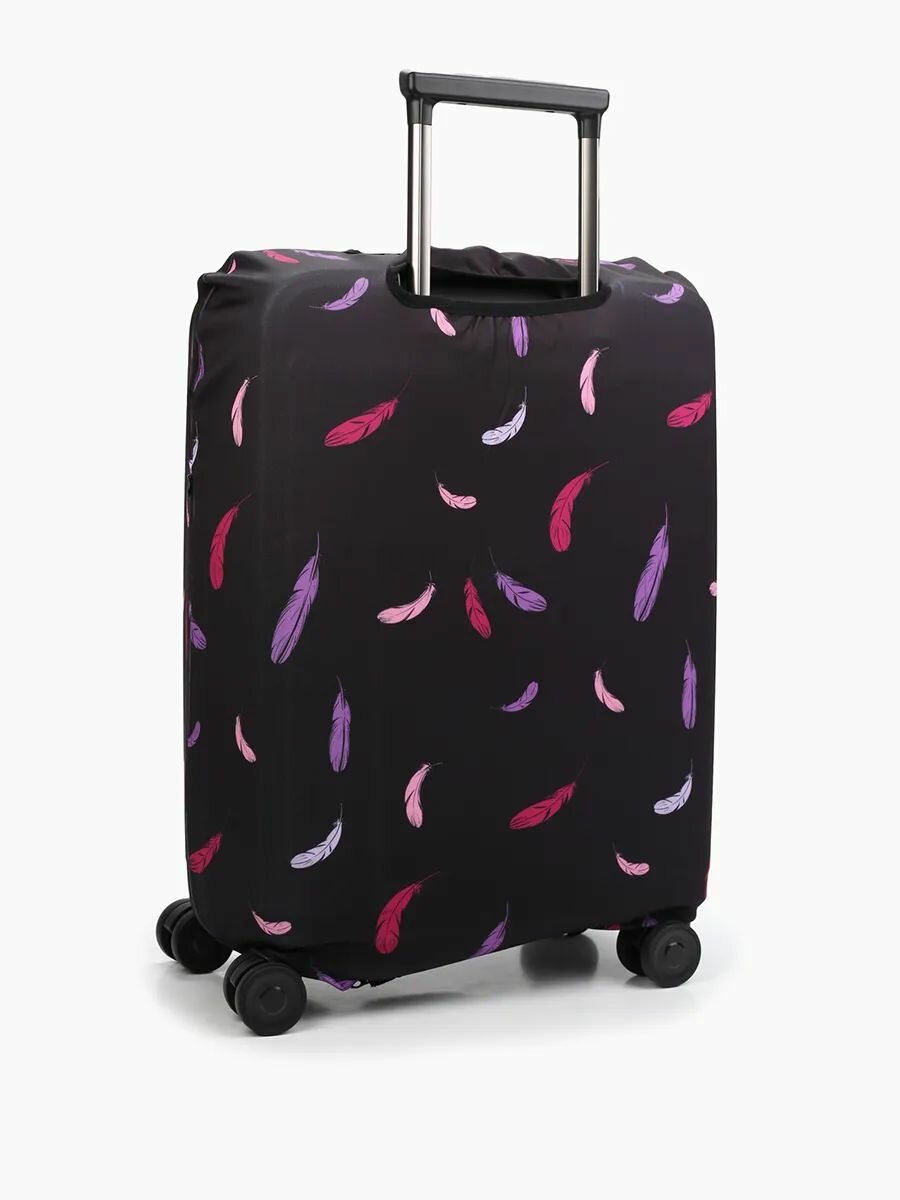 Чехол для чемодана FABRETTI, размер M, черный — фото 1