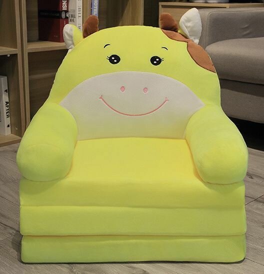 Бескаркасный диван, домашний мягкий складной детский стул, модель Bruno, французская раскладушка 50х52х29см