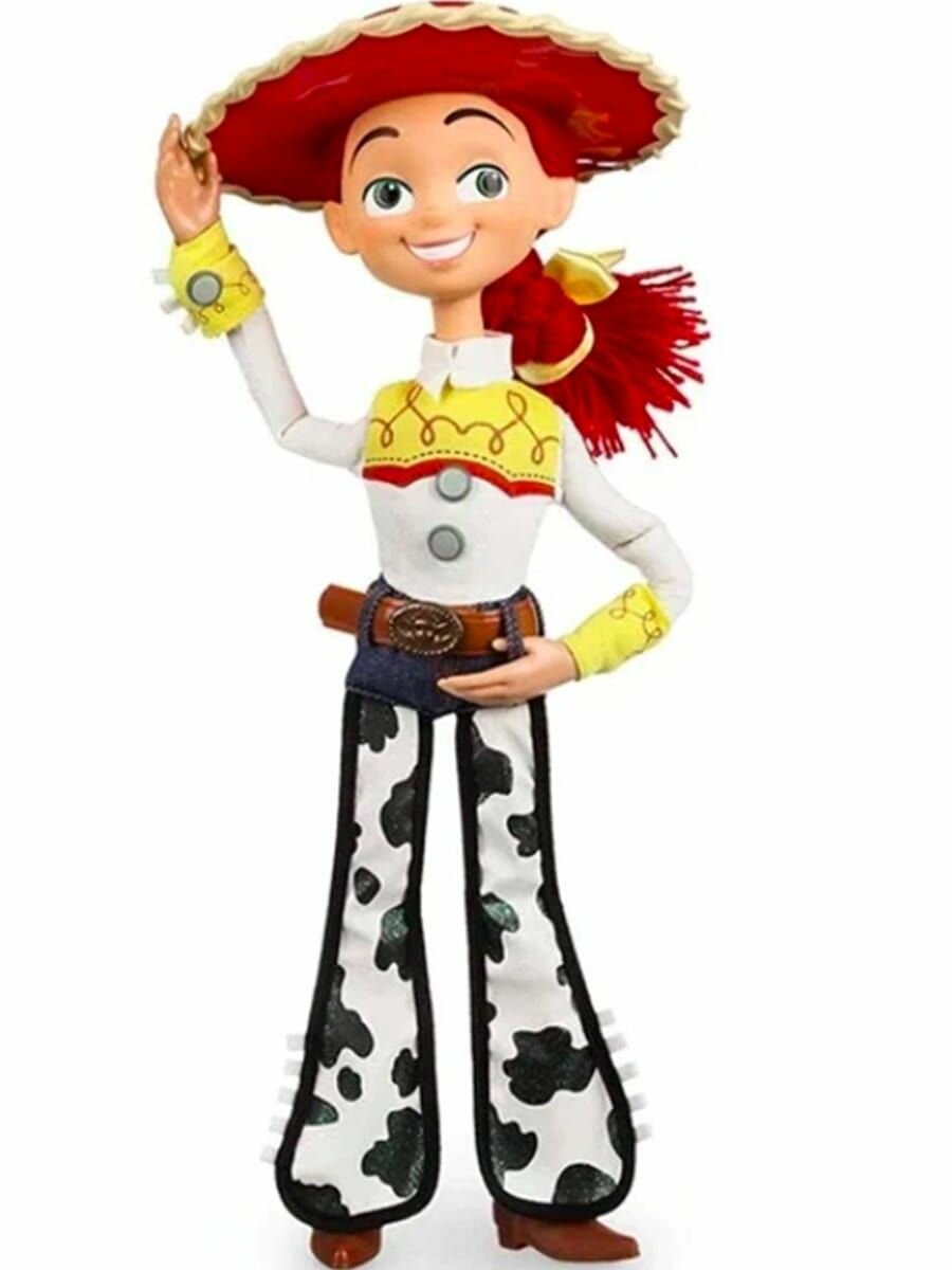 Интерактивная кукла "Джесси" История Игрушек Toy Story, пластик, текстиль, 31см, разноцветная