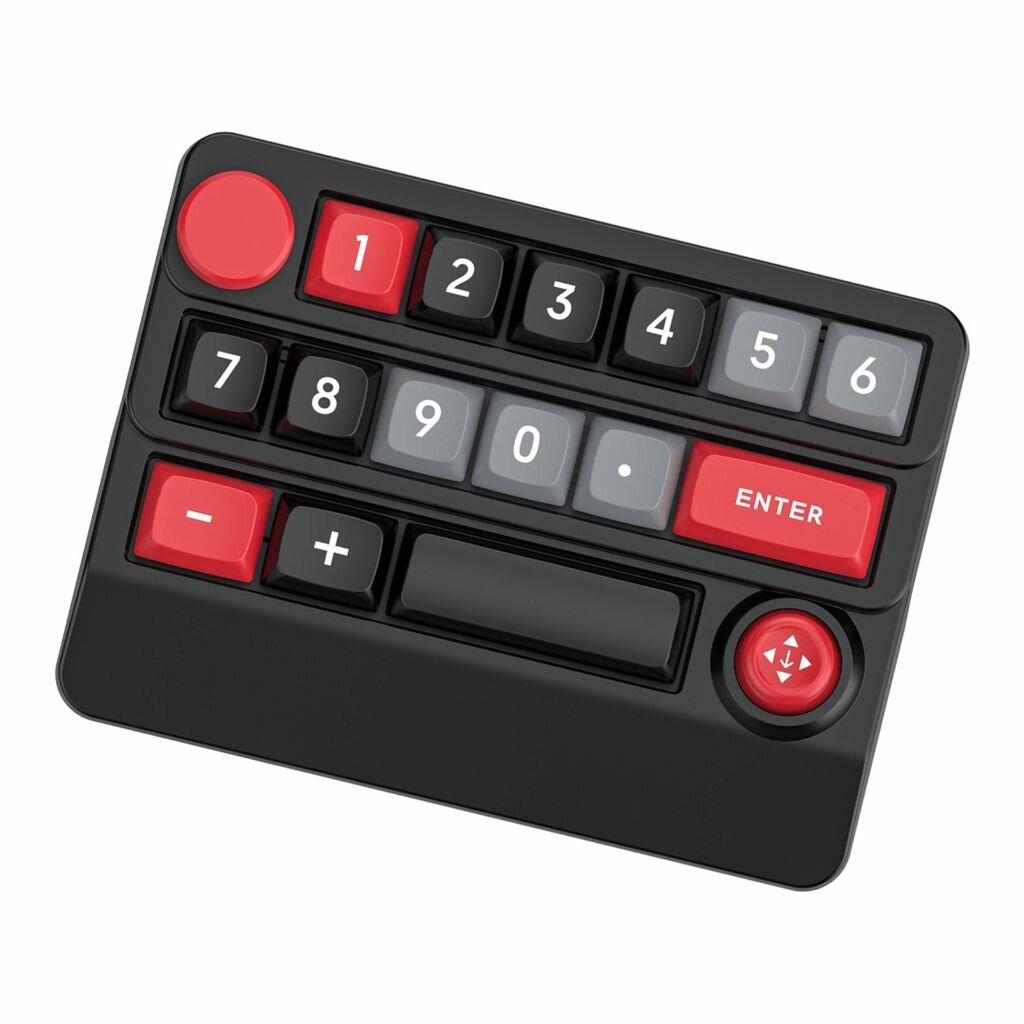 Джойстик макроопределения RGB hot plug беспроводная механическая игровая клавиатура-черный, красный