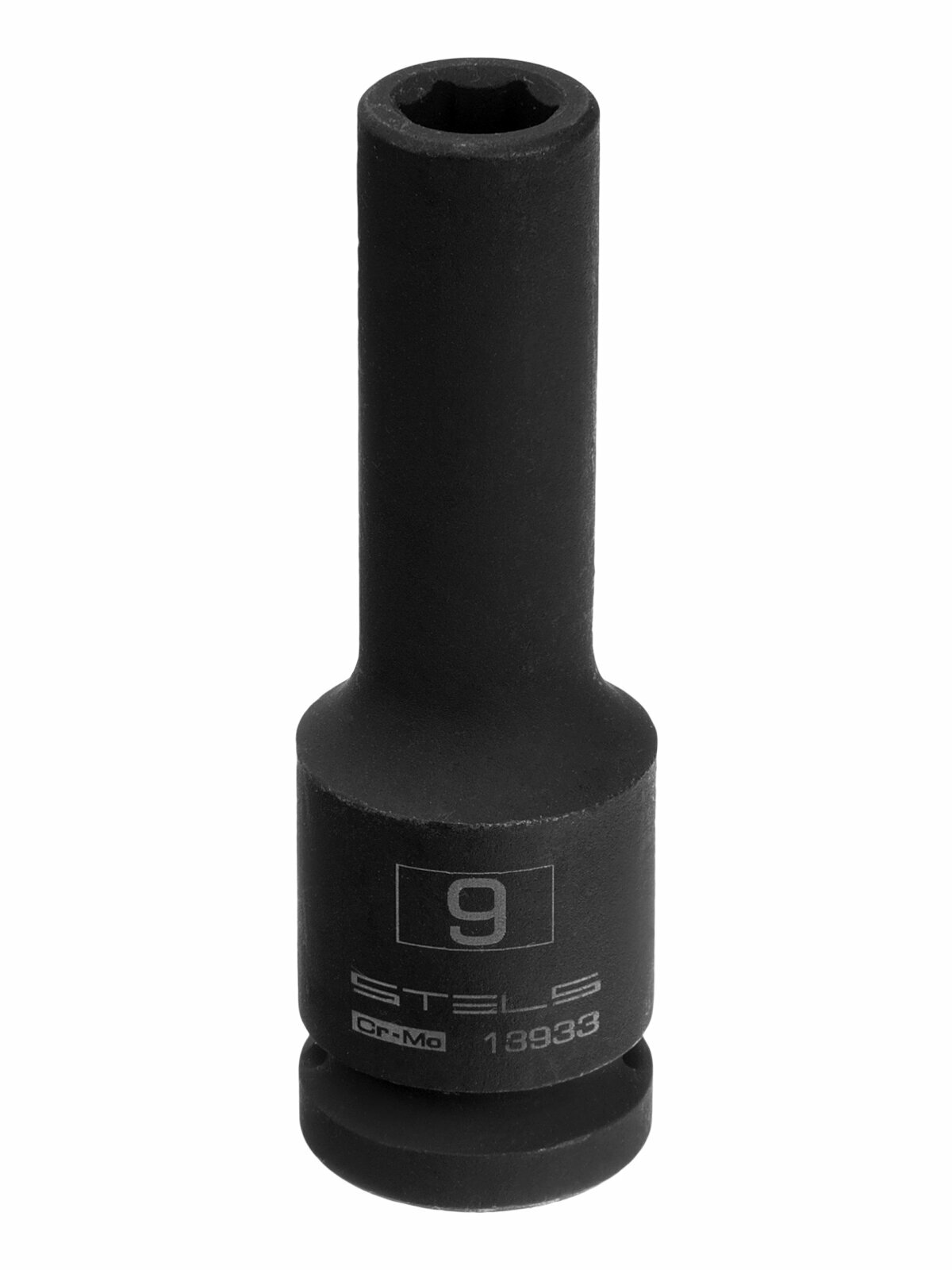 Головка ударная удлиненная шестигранная Stels 9 мм, 1/2", CrMo 13933