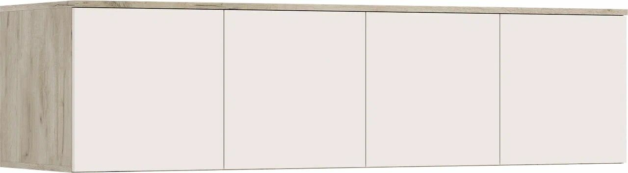 Антресоль к Шкафу 4-х створчатый 160 Норд Кашемир, Дуб Крафт