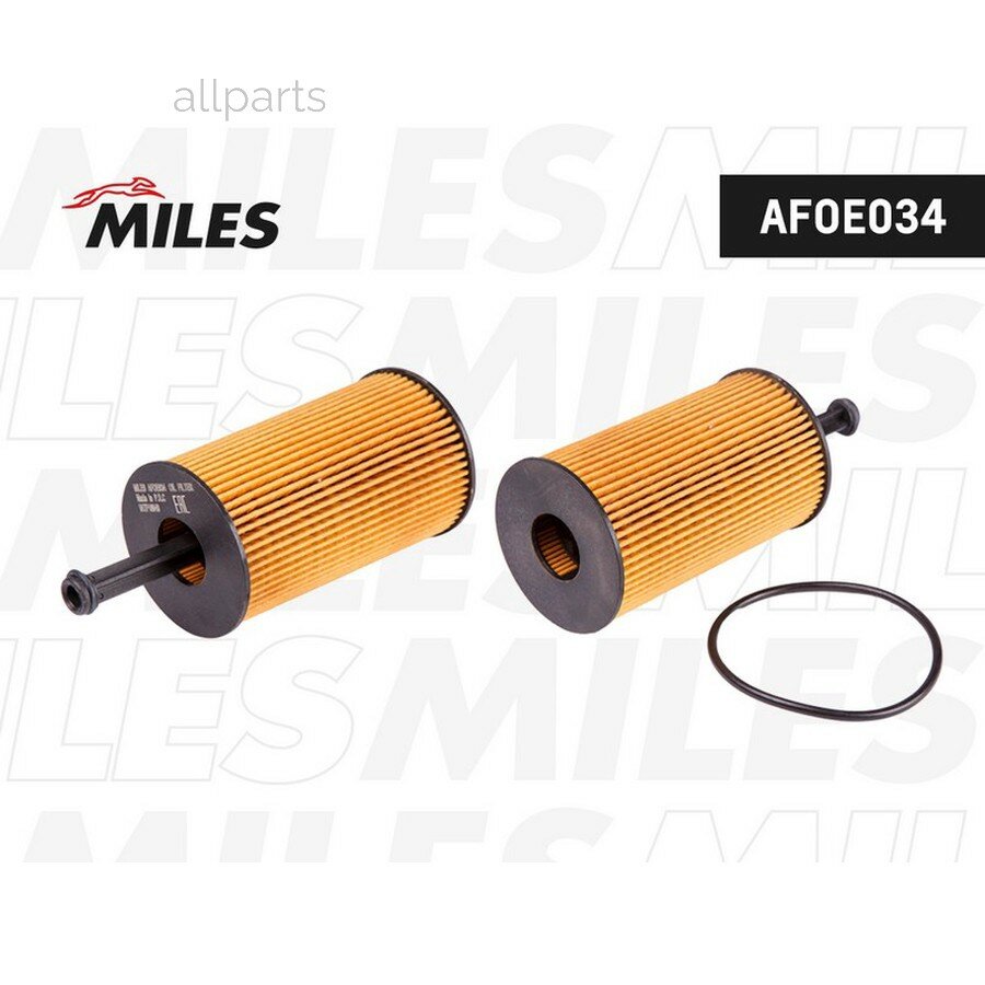 MILES AFOE034 Фильтр масляный CITROEN C2/C3/XSARA 1.1-1.6/PEUGEOT 106-307/PARTNER 1.1-1.6
