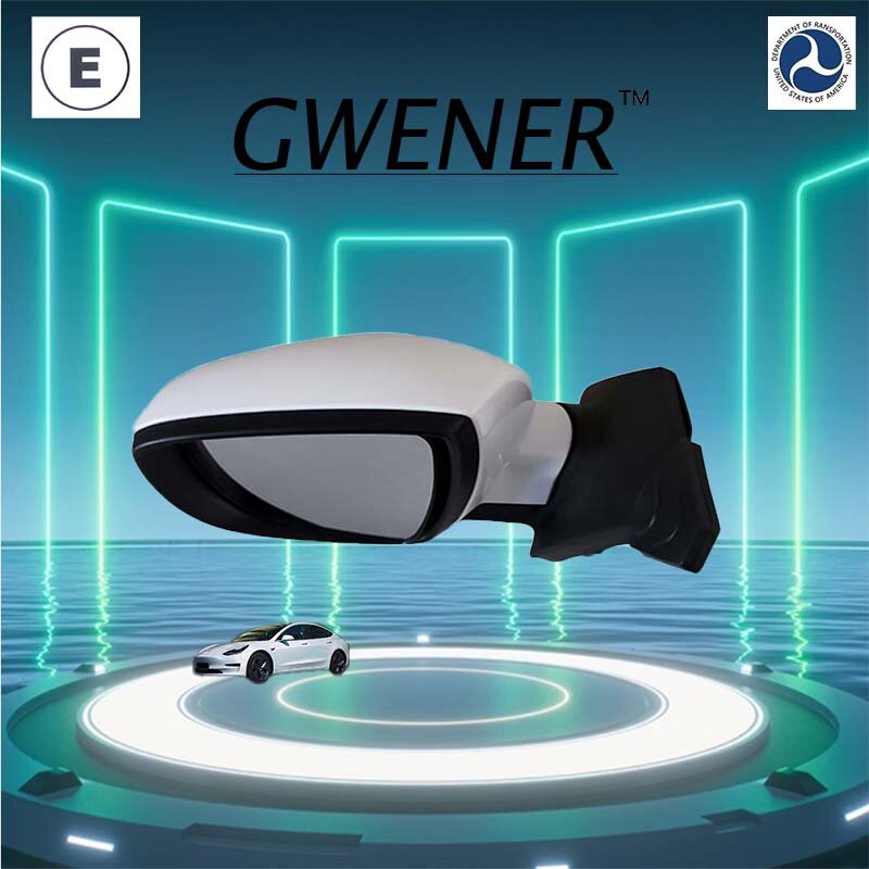 10-15 Зеркало заднего вида IX35/Tucson в сборе с 5-проводной левой стороной белое