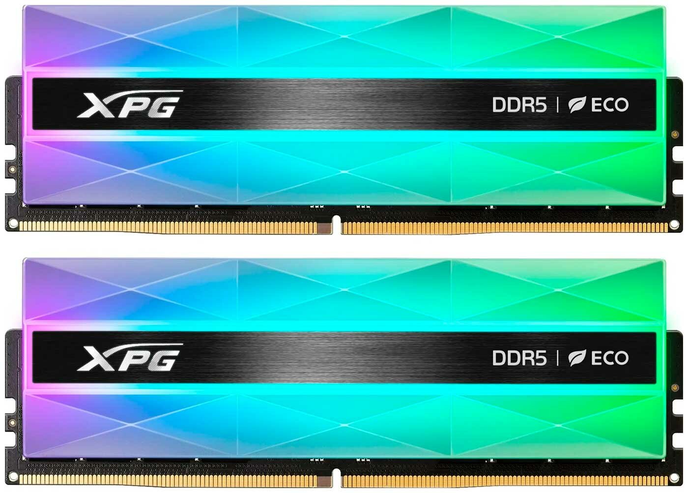 Оперативная память Adata DDR5 32GB (2x16GB) 8000MHz Lancer Neon RGB (AX5U8000C3816G-DCLANRSG)