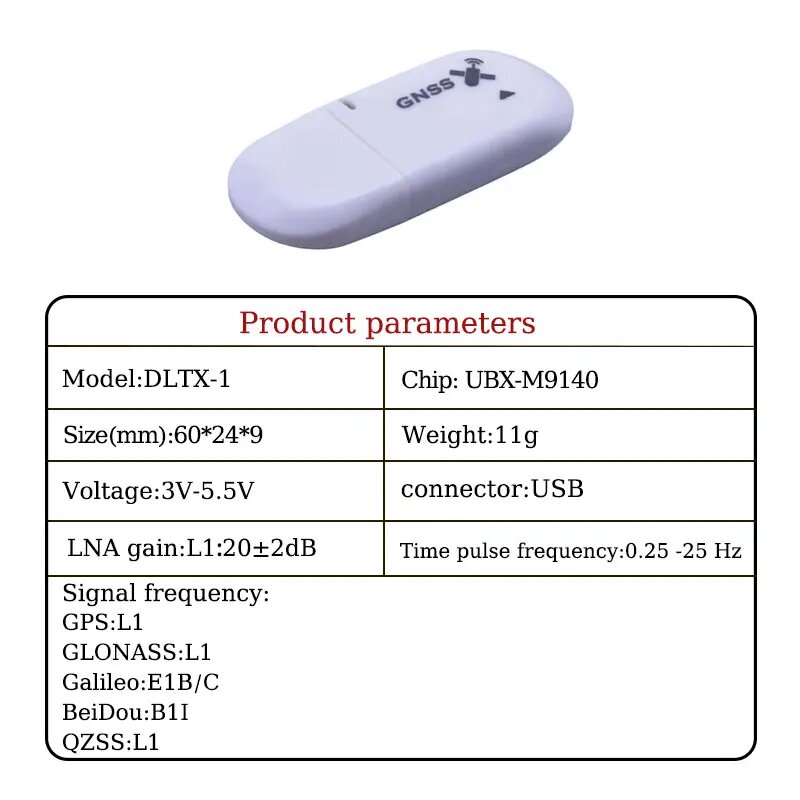 DLTX-1 GMOUSE USB GPS-приемник Glonass Поддержка Windows 10/8/7/Vista/XP/CE
