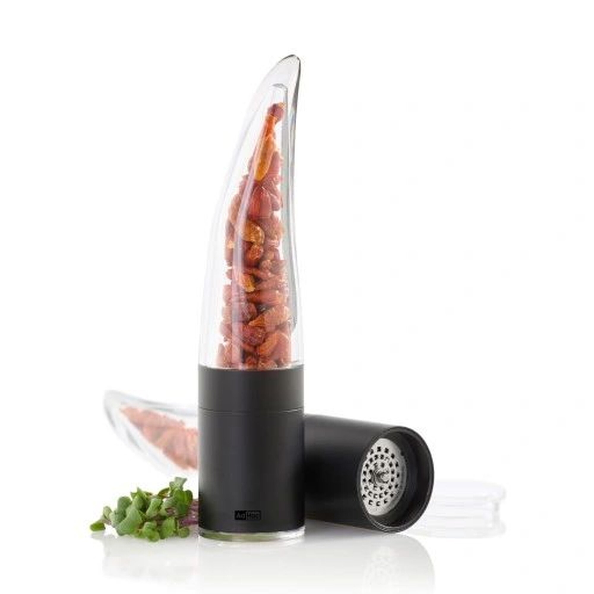 Мельница ручная AdHoc Pepe для перца чили и приправ, металлическая, черная, 20 см, CeraCut