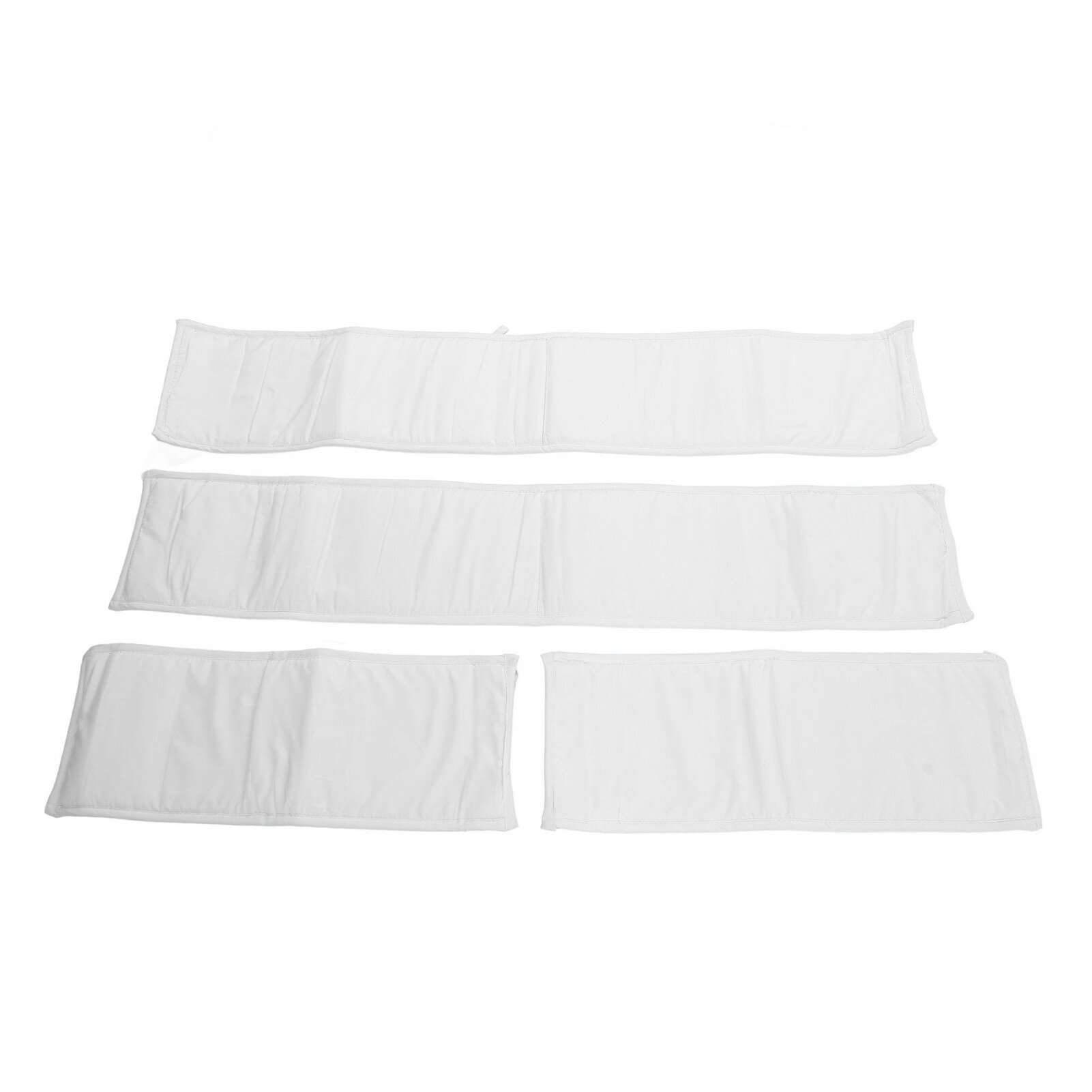 Мягкие усиленные ограждения для детской кроватки, противоударные защитные ограждения белого цвета