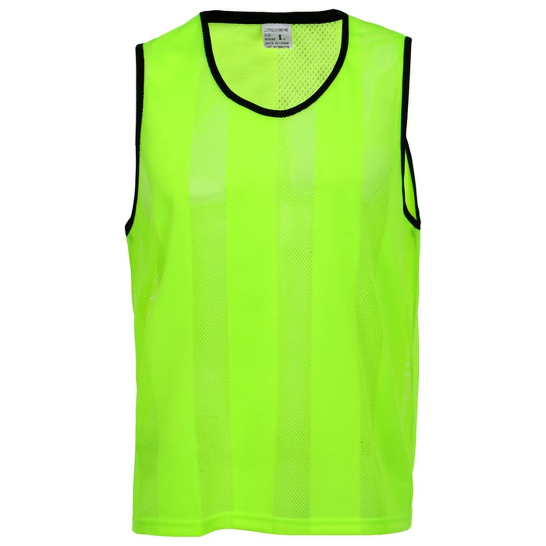 Манишка для командных видов игр, размер L, цвет салатовый/черный