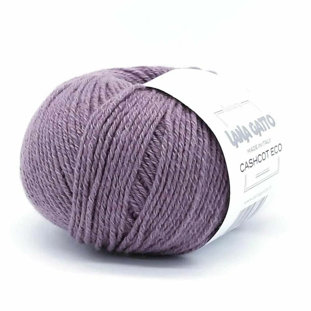 Пряжа Lana Gatto Cashcot Eco 9190 (1 моток по 50г/150м) сиреневый туман