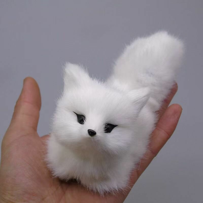 Мягкая игрушка "Миниатюрная Лисичка", для детей от 18 месяцев, 13,5 см, белая