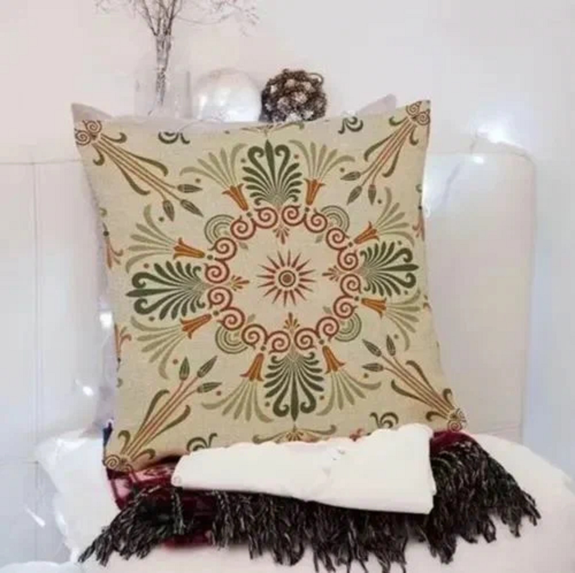 Чехол для подушки для сада и улицы Щербет 003 45х45 Оксфорд 600D