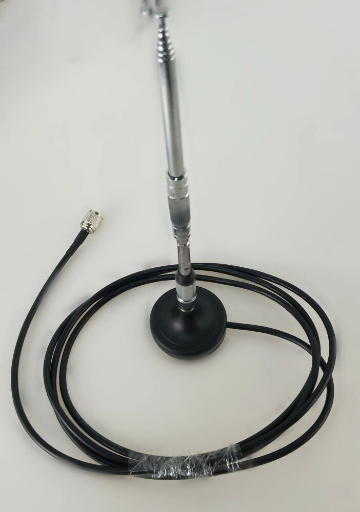 Антенна FM-передатчика Attena Magnetic, телескопическая антенна, малая стержневая, MAX 20 Вт