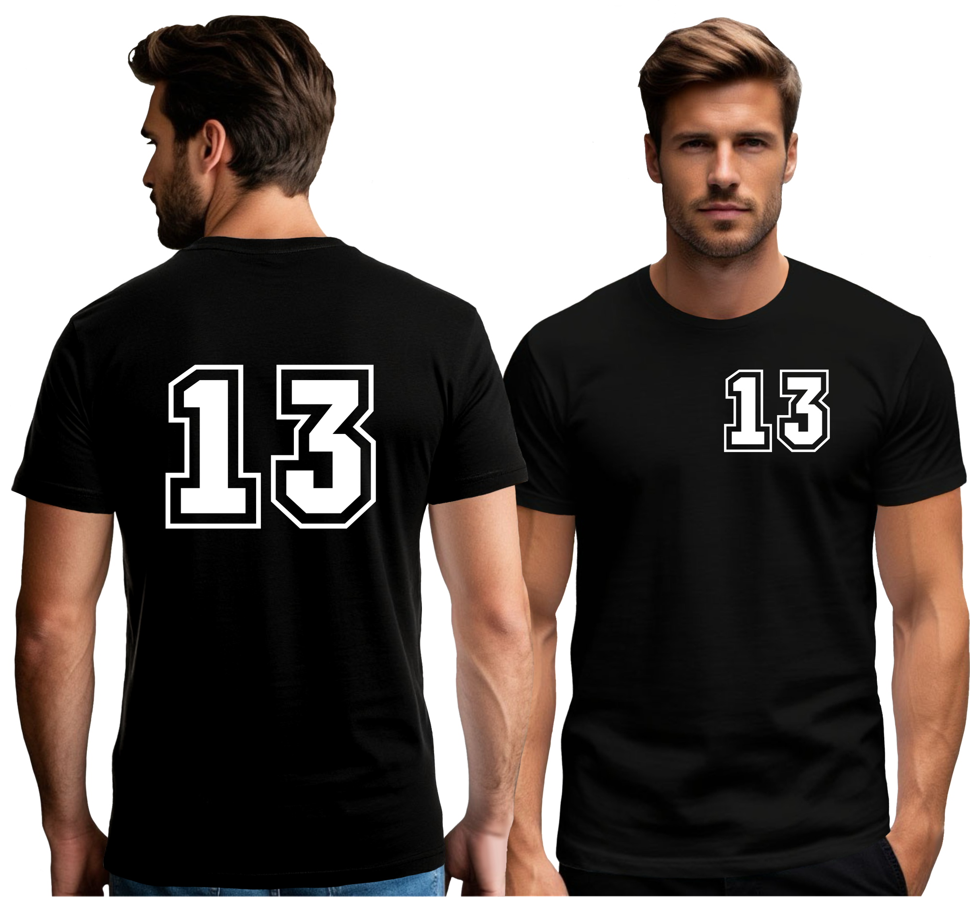 Футболка с номером 13