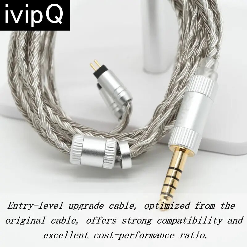 IvipQ 24-жильный аудиокабель для наушников 3.5mm QDC