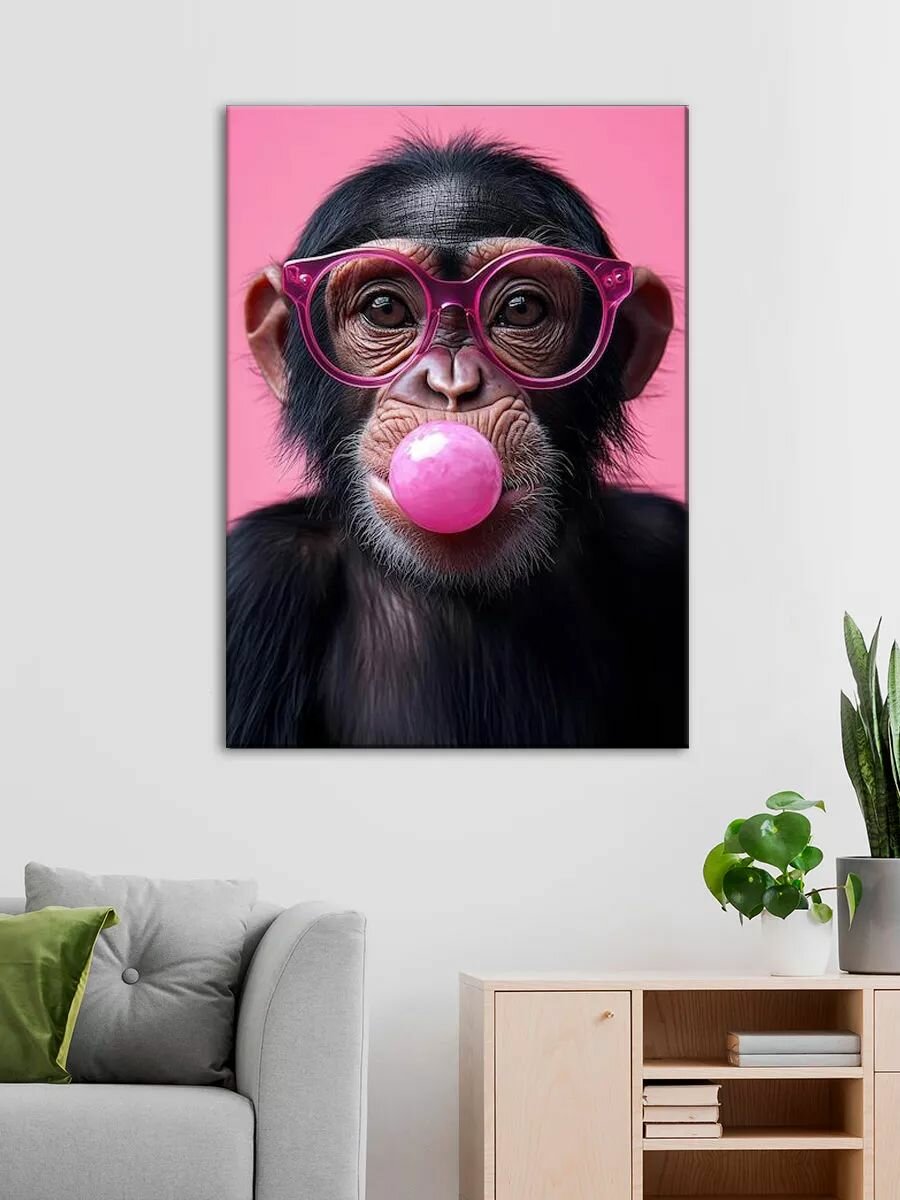 Картина на стену "Обезьяны", 50x70 см