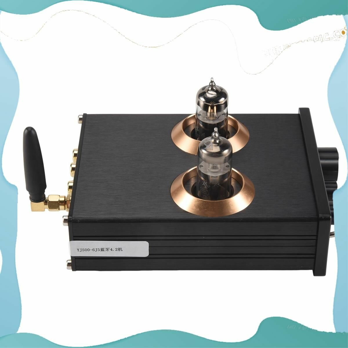 I0(F T J R) Буфер HiFi 6J5 Bluetooth 4.2 Ламповый предусилитель Усилитель Стерео с регулировкой тона высоких частот (черный)